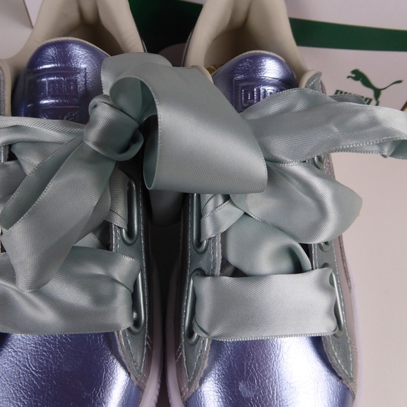 Puma | Shoes | Puma Basket Heart Bauble Colorblock Sneakers Nib | Poshmark